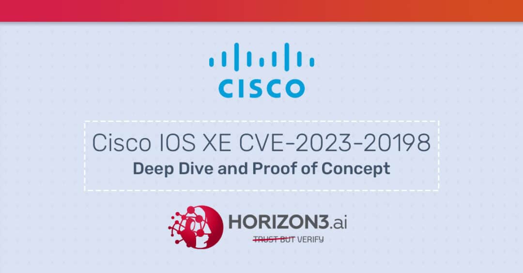 Cisco IOS XE CVE-2023-20198: Deep Dive and POC | Horizon3.ai