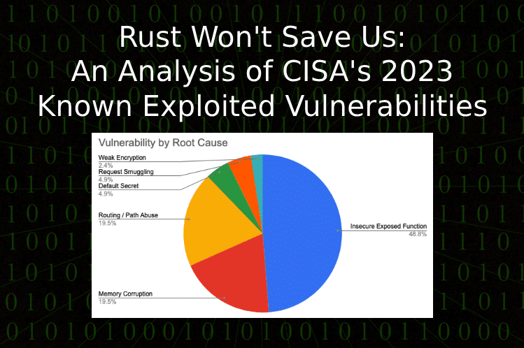 Rust Won’t Save Us: An Analysis of 2023’s Known Exploited ...