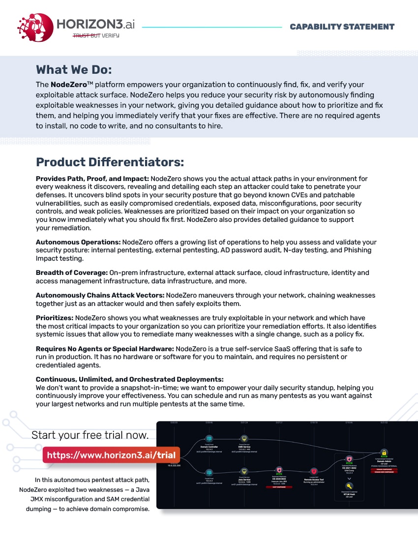 NodeZero Factsheets: Quick Insights for Stronger Security